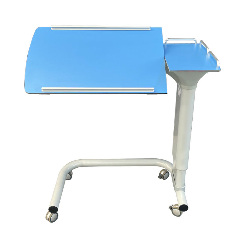 China Medical Overbed Table with Pneumatic Lift Manufacturers and ...
